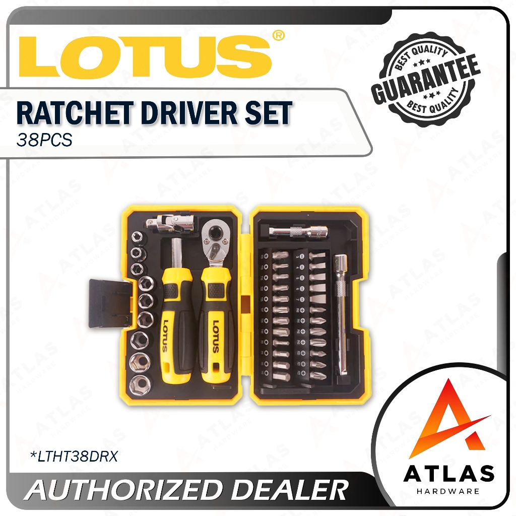 Lotus Ratchet Driver Set 38PC LTHT38DRX | Shopee Philippines