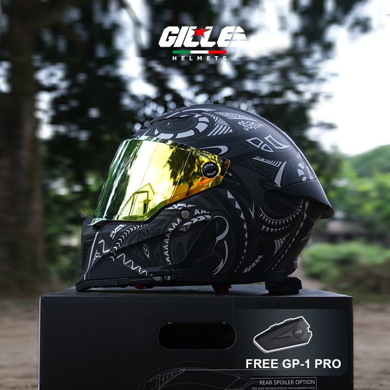 GILLEE ASTRAL MAORI full face helmet for motorcycle dual visor women ...