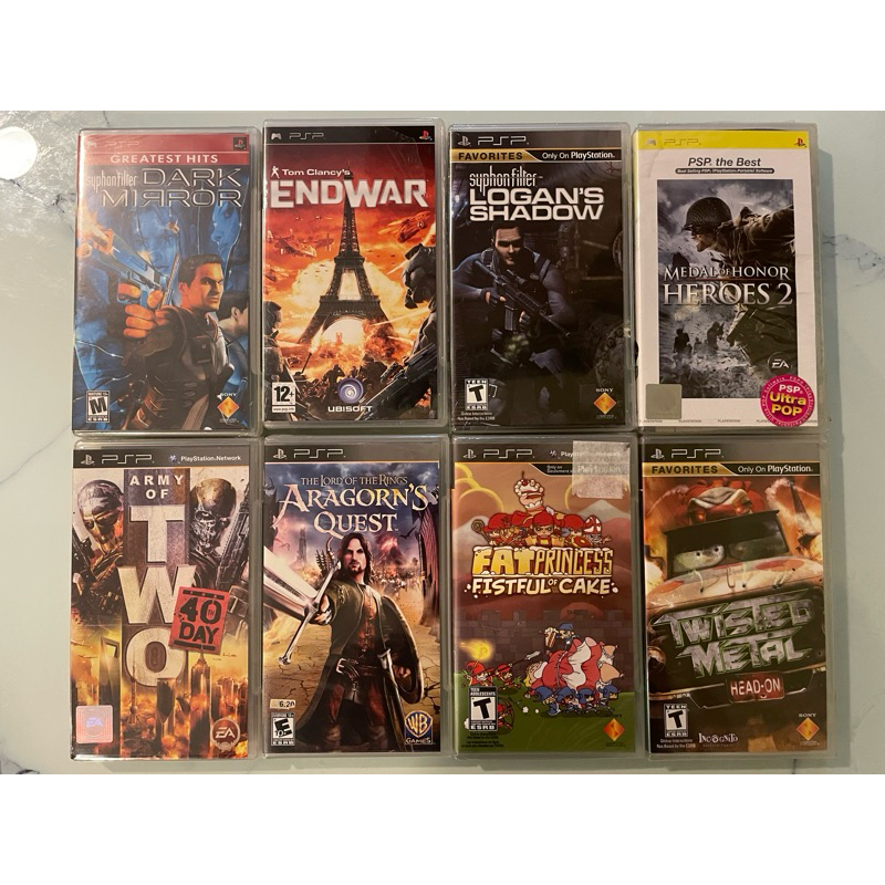 PSP Playstation Portable Syphon Filter Tom Clancy’s Medal of Honor Army ...