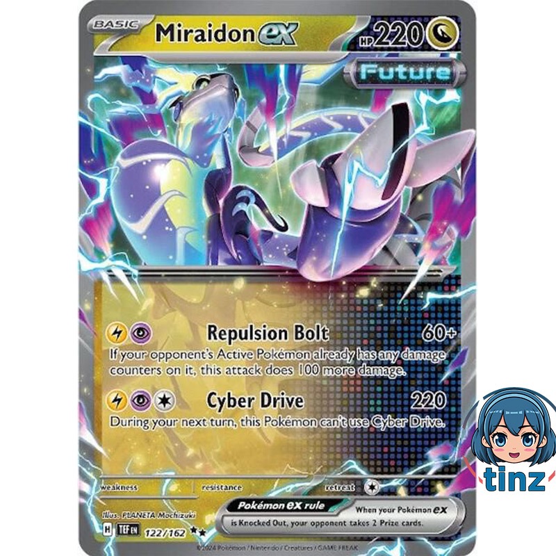 Miraidon ex - 122/162 - Ultra Rare Pokemon SV05: Temporal Forces (TEF ...