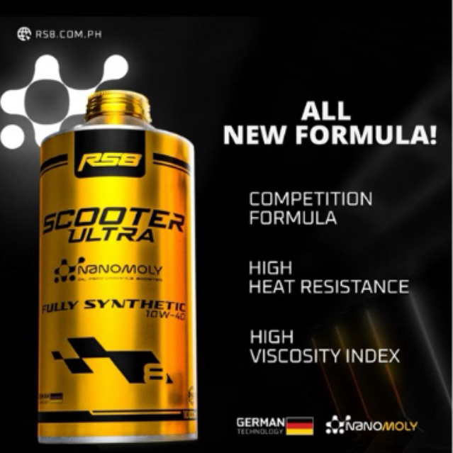 RS8 SCOOTER ULTRA FULLY SYNTHETIC 10W-40 / 1LITER | Shopee Philippines