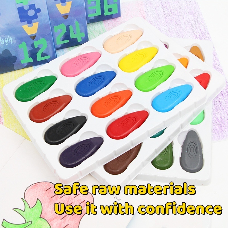 12/24/36 Color Children's Water Drop Crayon Set NonToxic Washable ...