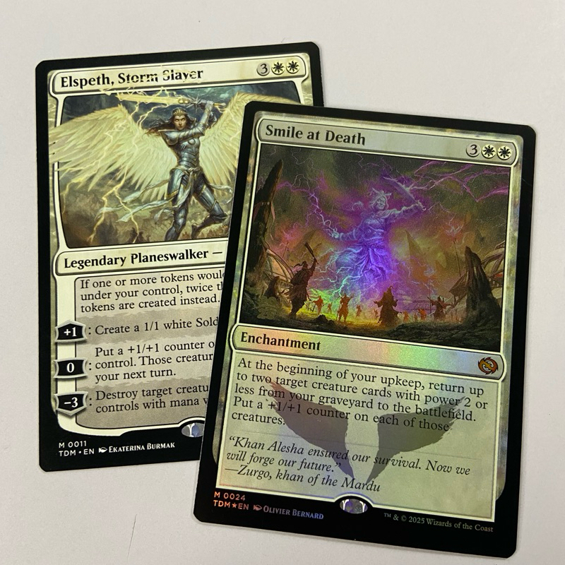 TDM TARKIR DRAGONSTORM ELSPETH, STORM SLAYER SMILE AT DEATH WHITE MTG ...