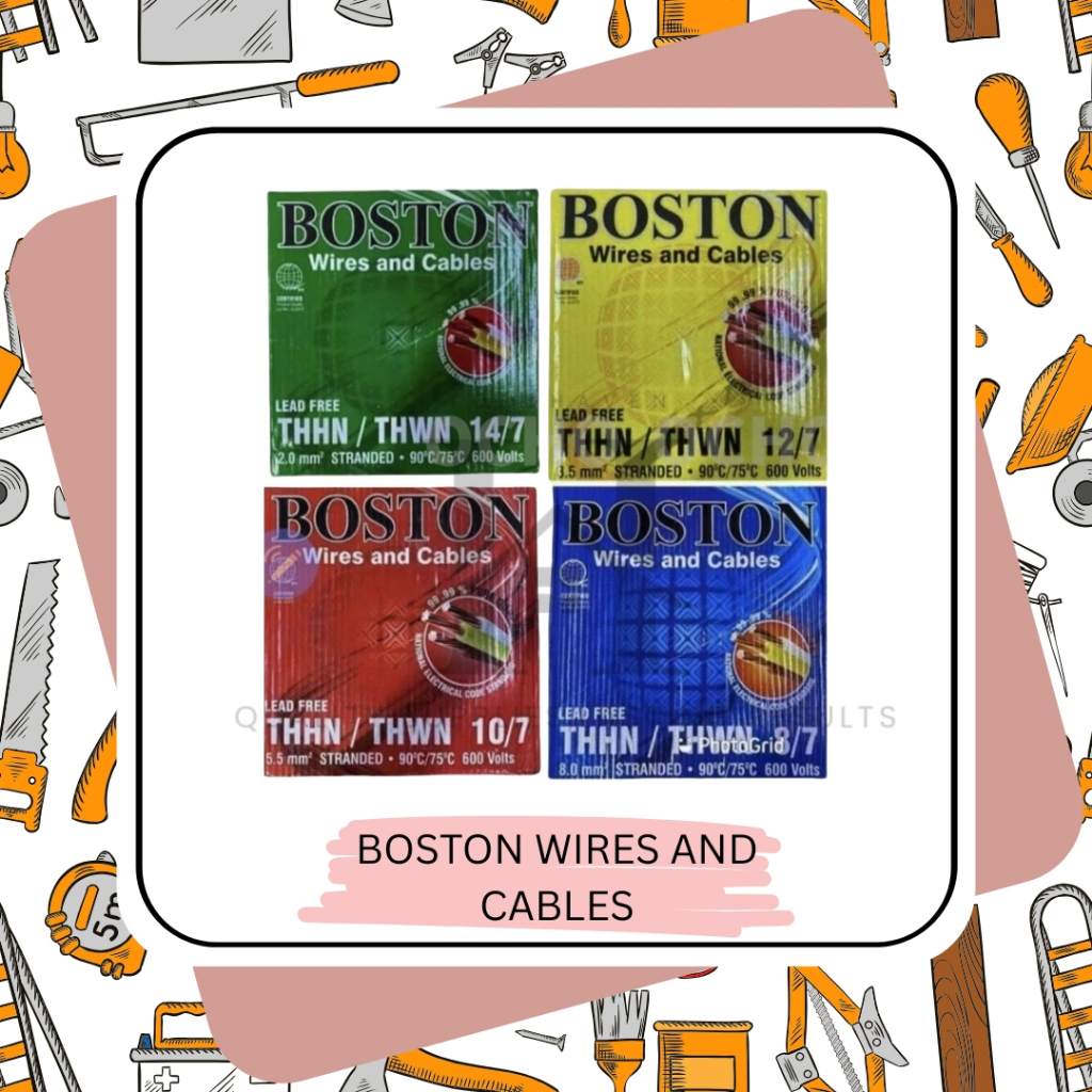 ORIGINAL BOSTON CABLES AND WIRESTHHN/THWN (ELECTRICAL WIRE PER BOX ...