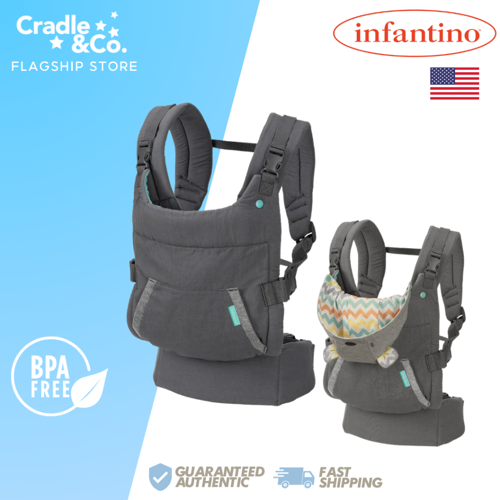Infantino Cuddle Up Ergonomic Carrier - Comfortable Cute Baby Carrier ...