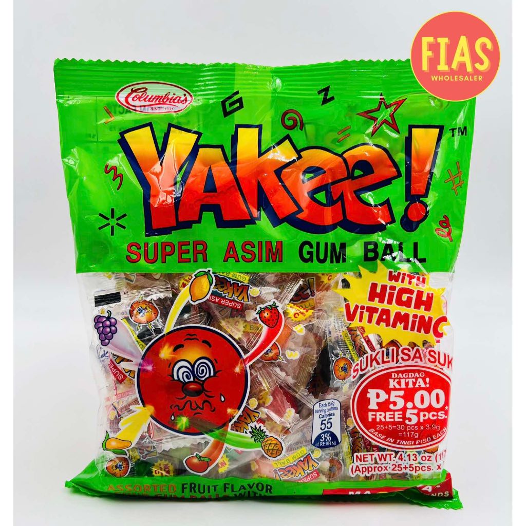 30 pcs Yakee! Super Asim Gum Ball | Shopee Philippines