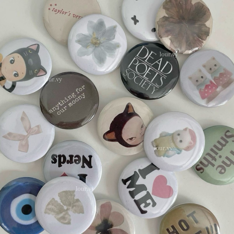 CUSTOMIZED CUSTOM BUTTON PINS SEND US THE IMAGE 58 MM | Shopee Philippines