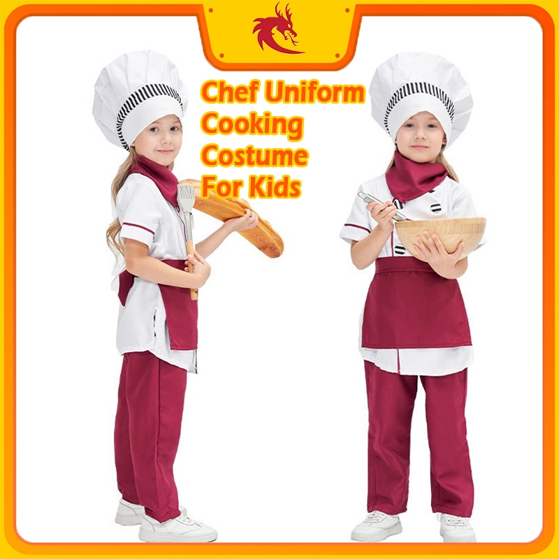 Chef Uniform for Kids Cooking Costumes Career Guidance Day Costume ...