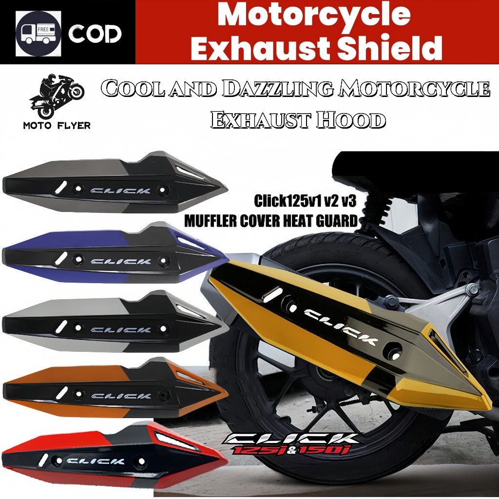 Honda Click Heat Guard Muffler Protector V2 V3 150i 125i Multi color ...