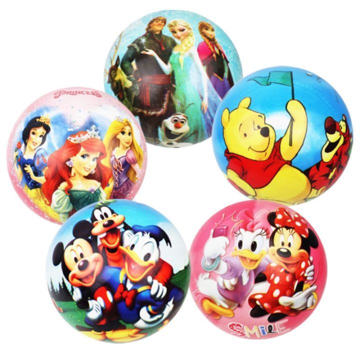 Inflatable rubber ball Cartoon Character PVC Bouncing Ball For Kids ...
