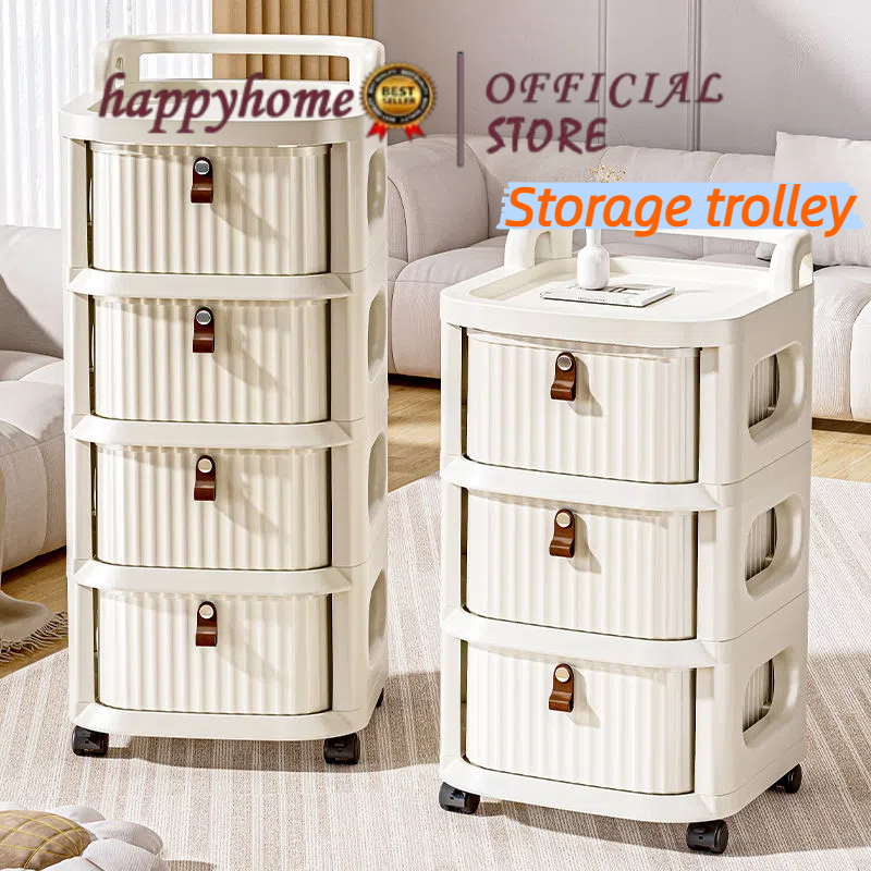Multi-layer Drawer Trolley Cart Organizer With Handle Bedroom Kitchen ...