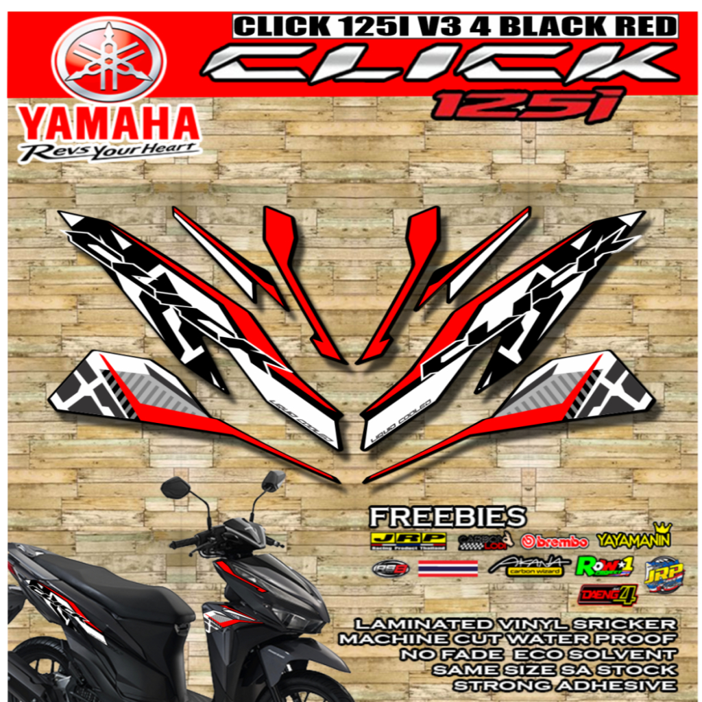 HONDA CLICK 125I V3 DECALS STICKER WITH FREEBIES | Shopee Philippines