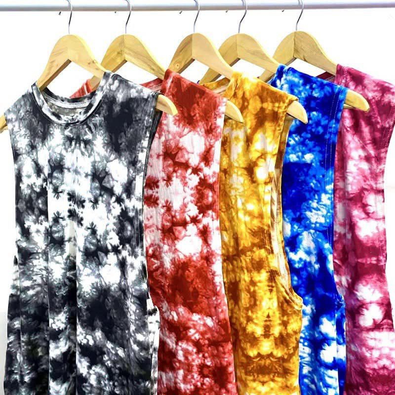 BUNDLE 3 PCS TIE-DYE SANDO FOR MEN SUMMER OUTFIT BEACH PERFECT WEAR ...