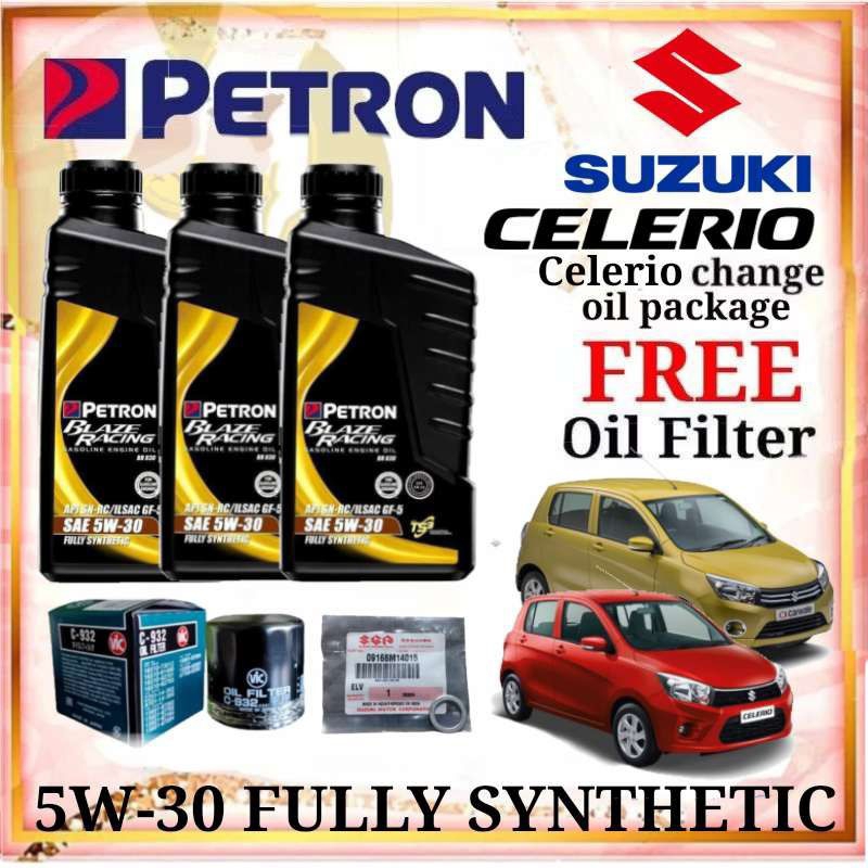 Petron Change Oil Package 5W-30 Fully Synthetic for Suzuki Celerio Free ...