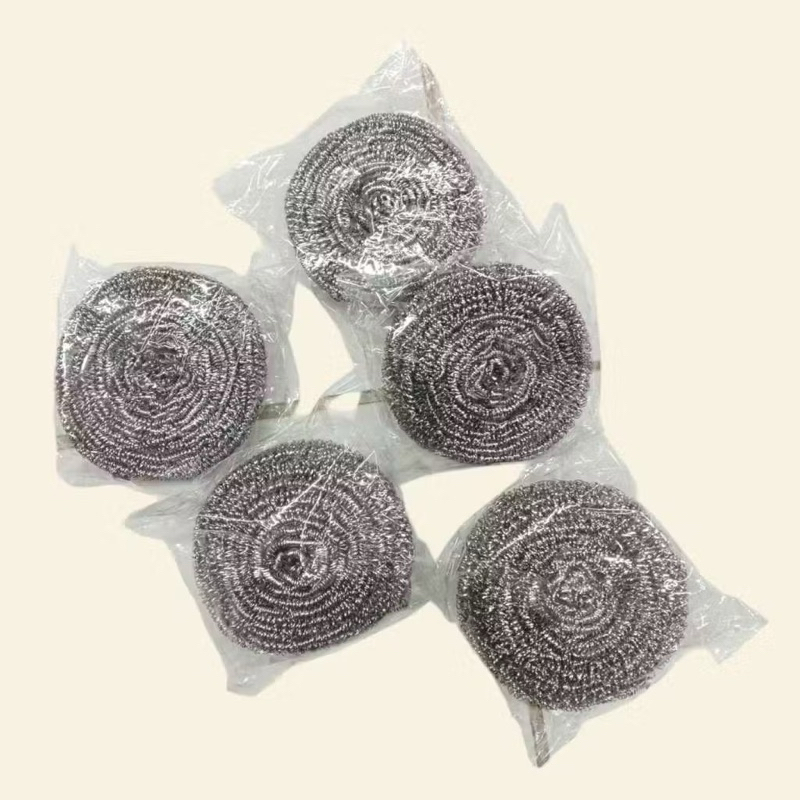 45G hot sale kitchen sponge stainless steel scrubber pot metal scourer ...