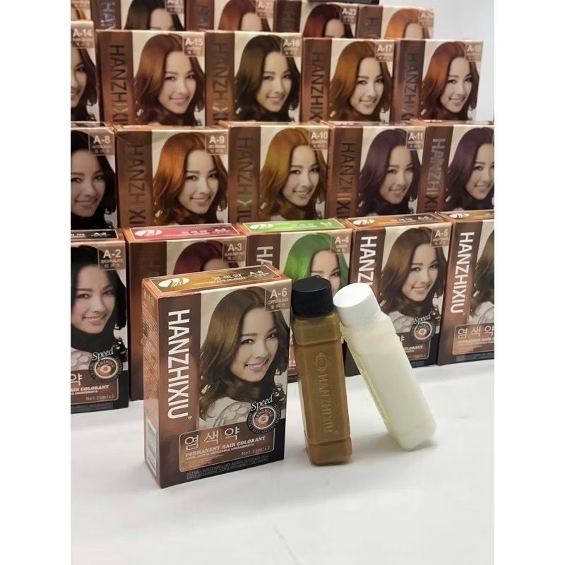 (PAGE 1) HANZHIXIU Hair color 30ml hair color cream | Shopee Philippines