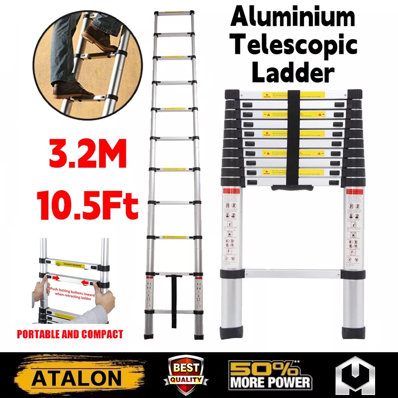 Telescopic foldable Ladder folding aluminum ladder,multi-function ...