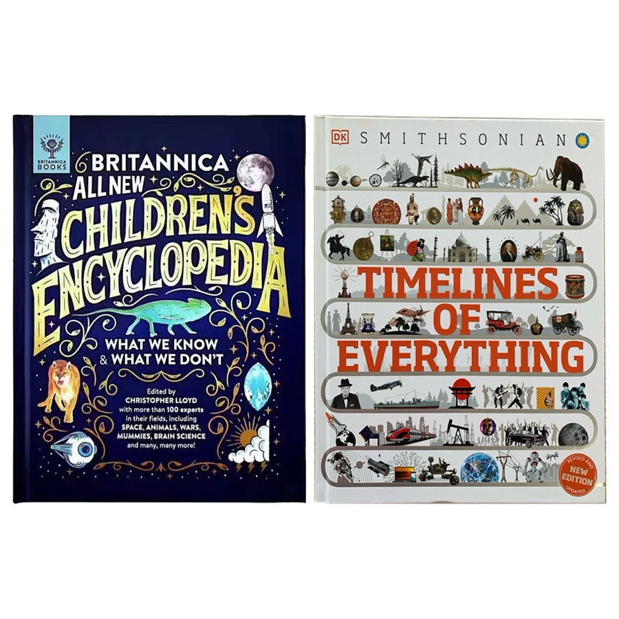 Britannica All New Children's Encyclopedia and DK Timelines of ...