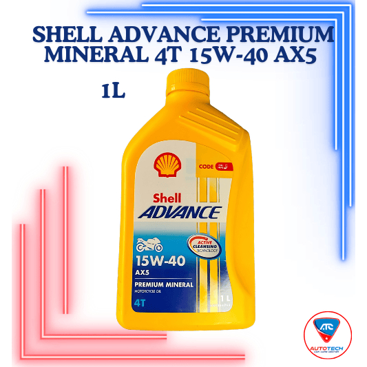 Shell Advance 4T AX5 15W-40 (SL/MA) 1L | Shopee Philippines