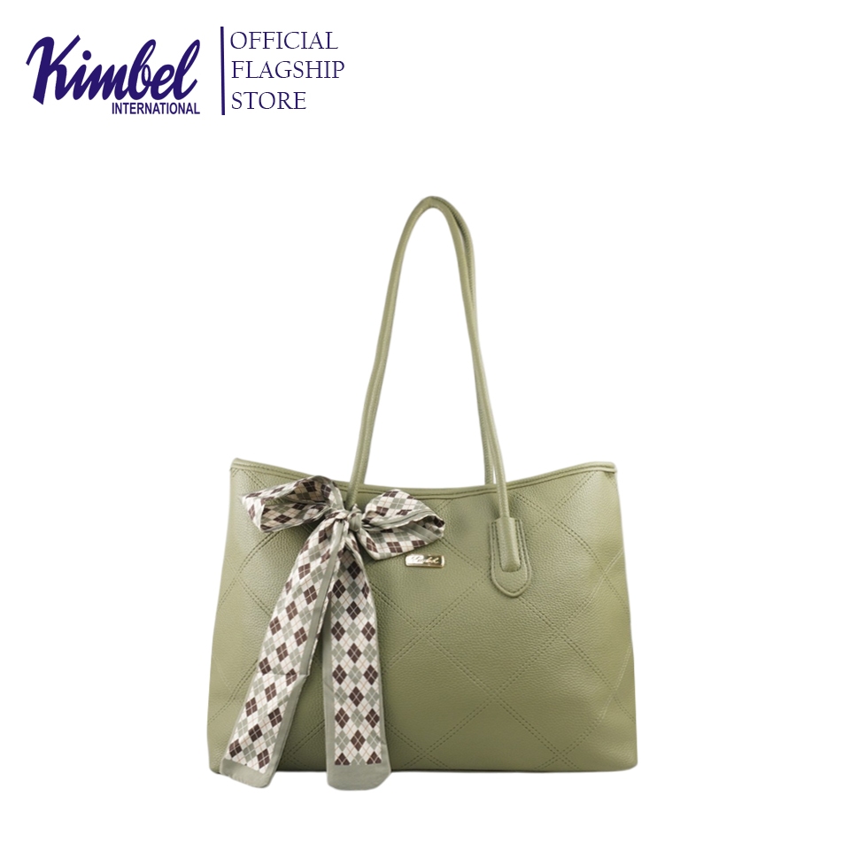 KIMBEL BCS8863 Shoulder bag With Scarf Synthetic Leather | Shopee ...