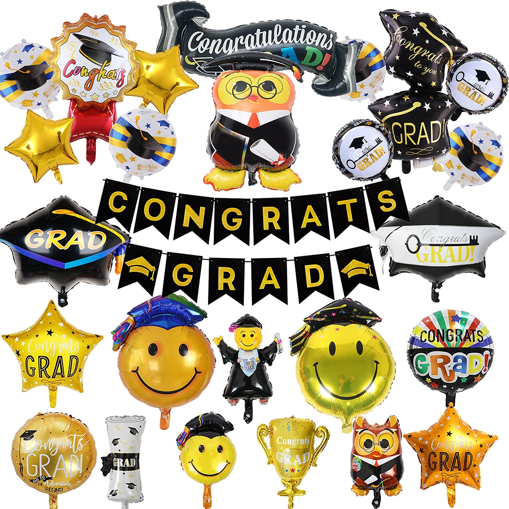 Graduation Congratulations Theme GRAD Party Balloons Decor Congrats ...