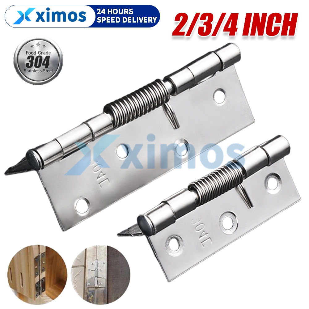 304 Stainless Steel Spring Hinges Automatic Rebound Closure Spring ...