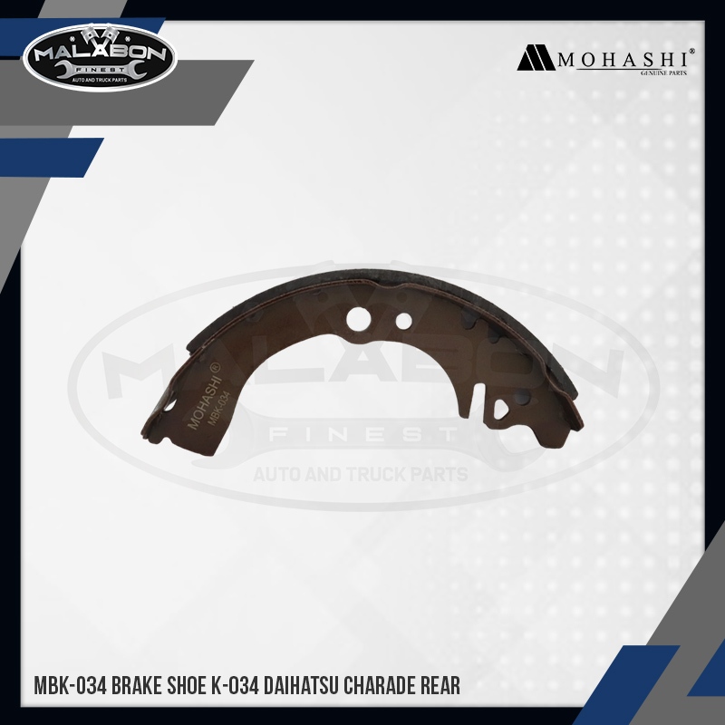 DAIHATSU CHARADE REAR BRAKE SHOE MOHASHI MBK-034 (4 PCS) | Shopee ...