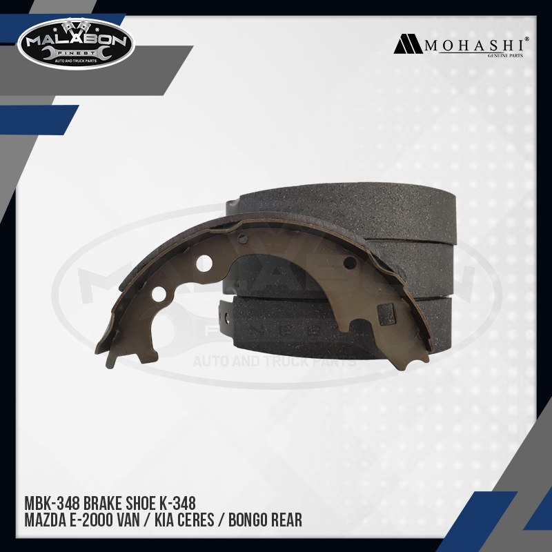 MAZDA E-2000 VAN / KIA CERES / BONGO REAR BRAKE SHOE MOHASHI MBK-348 (4 ...
