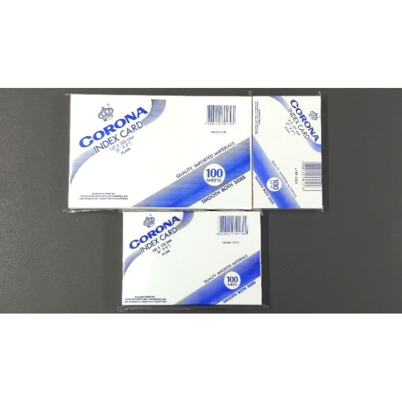 Corona Plain Index Card No Lines 100s | Shopee Philippines