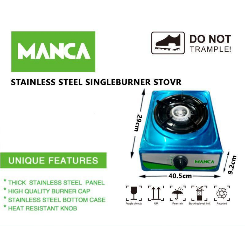 KES Manca stainless body DOUBLE Burner Gas Stove | Stainless Body ...