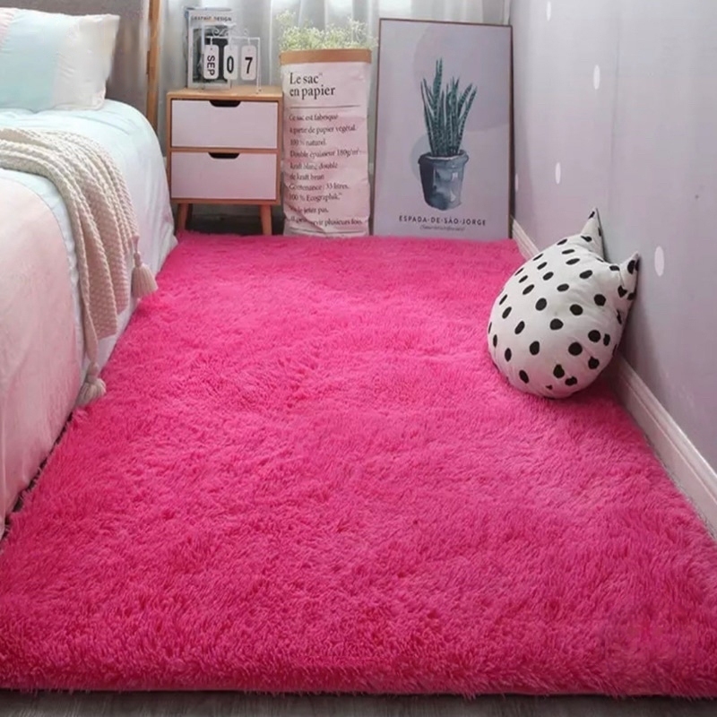 3 Size Fur Carpet for Bedroom Doormat Rug Super Plush Soft Antislip ...
