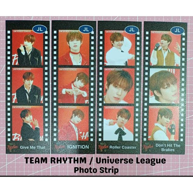TEAM RHYTHM / UNIVERSE LEAGUE PHOTO STRIP / FANMADE / SIZE: 2 X 6 ...