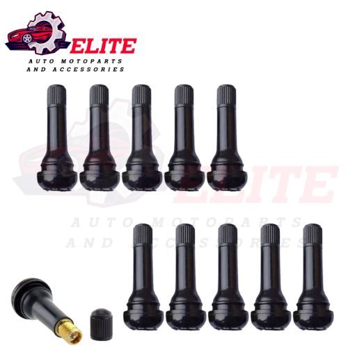 EliteAutoMoto 10 & 20 PCS Black Tubeless Car Tire Valve With Caps ...
