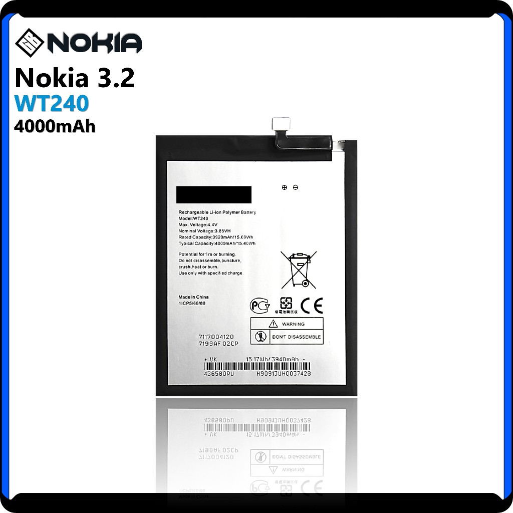 Battery for Nokia 3.2 Model TA-1156 TA-1159 TA-1164 WT240 | Shopee ...