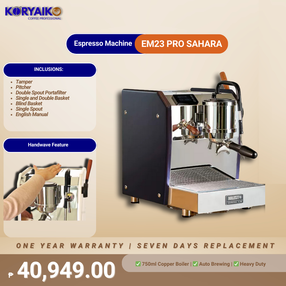Koryaiko Milesto Sahara EM-23 Pro Automatic Espresso Machine Dual ...