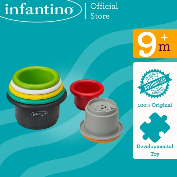 INFANTINO Stack'N Nest Cups™ - DEVELOPMENTAL TOY (BPA-Free) | Sensory ...