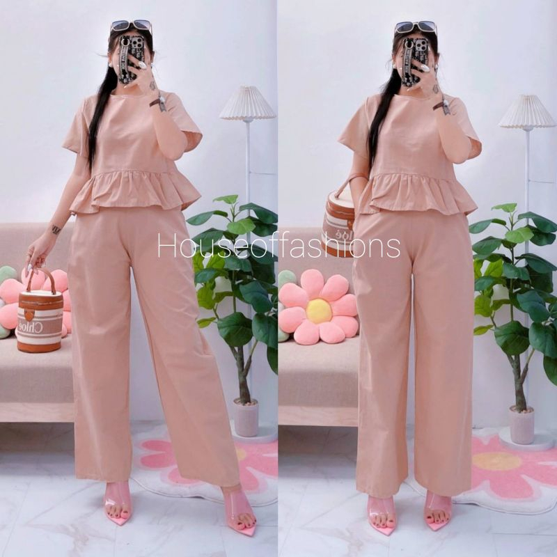 Hellgah Linen Terno Pants / Coordinates | Casual Pants BY ...