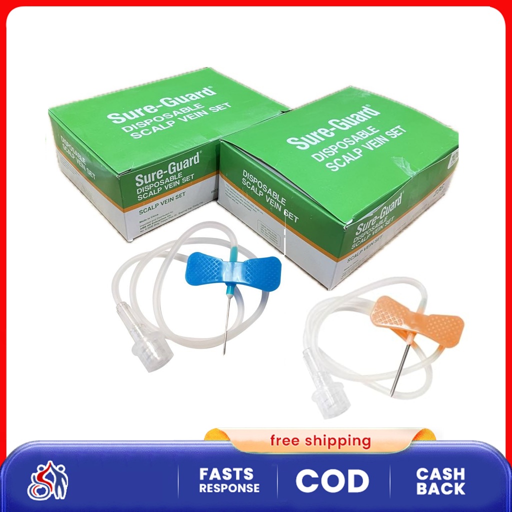 Butterfly Needle Scalp Vein Set G23 or G25 (10 Pieces and 25 Pieces ...
