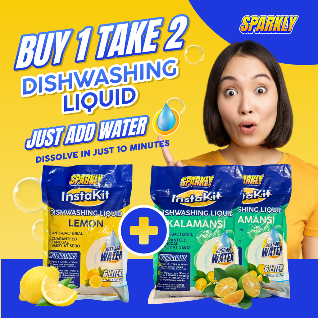 BUY 1 GET 2 Sparkly INSTAKIT DIY Dishwashing Liquid Kit 6 Liters - JUST ...