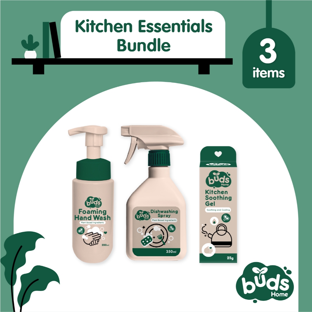 Buds Home Kitchen Essentials Bundle 3pcs-Foaming Hand Wash, Kitchen ...