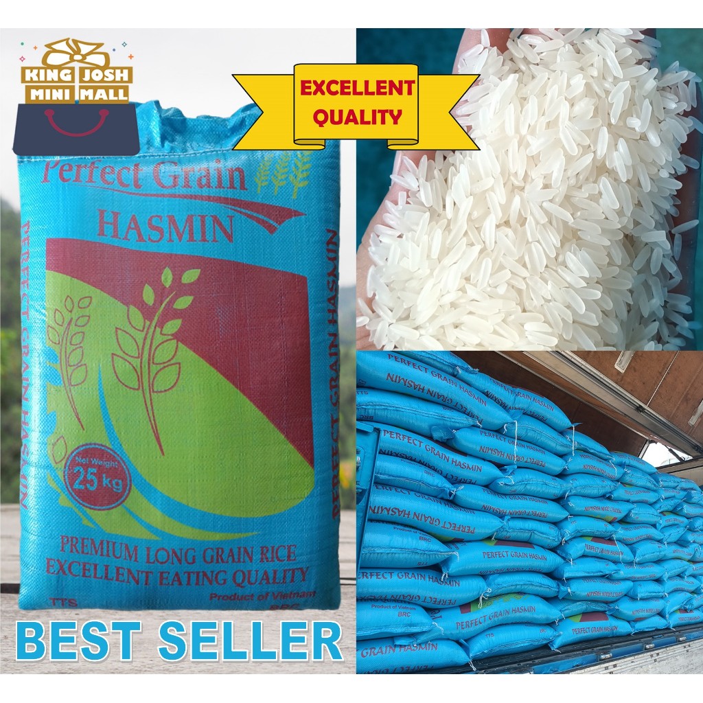 PERFECT GRAIN HASMIN 25 KG Premium Jasmine Rice (Well-milled Quality ...