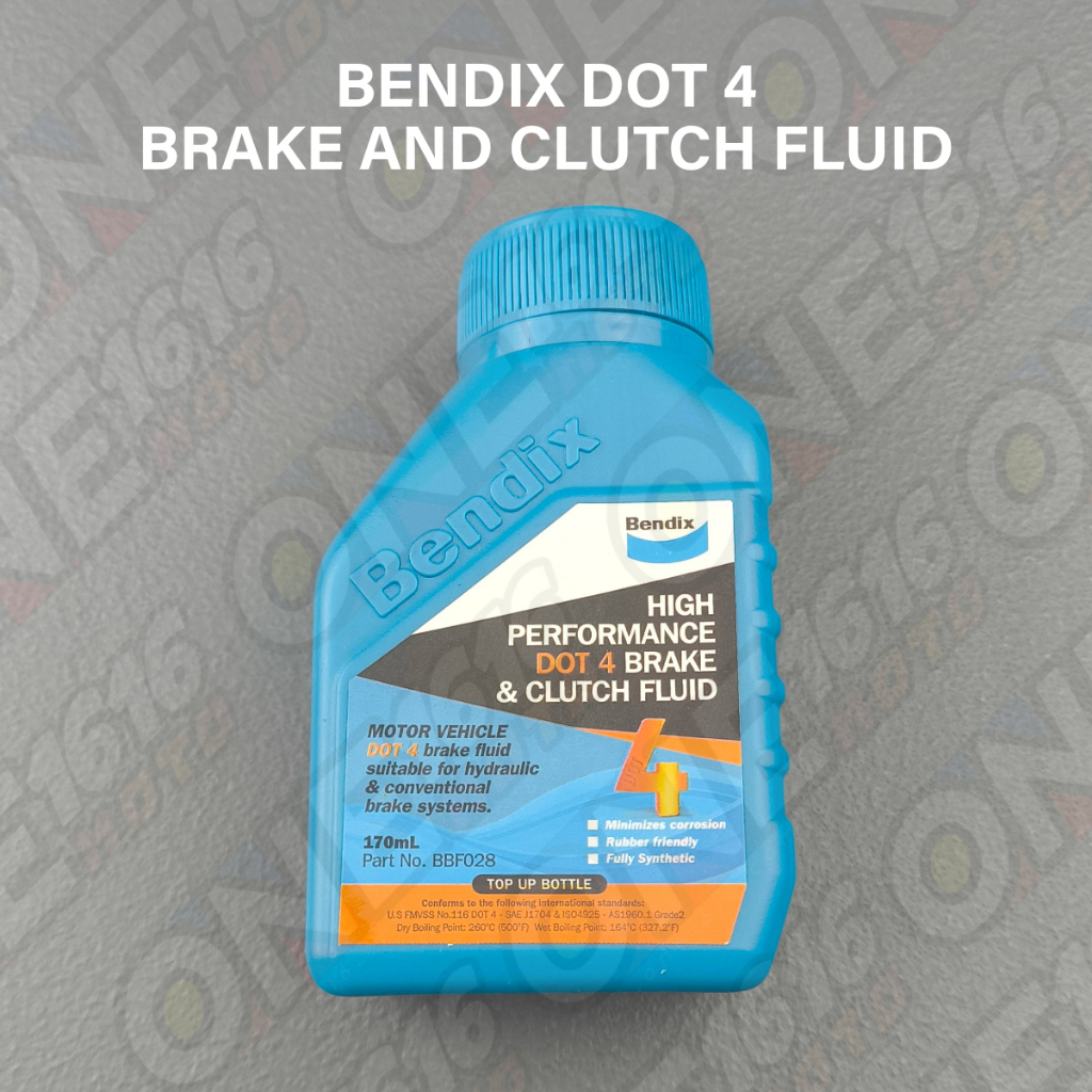 BENDIX DOT 4 BRAKE AND CLUTCH FLUID HIGH PERFORMANCE ORIGINAL | Shopee ...