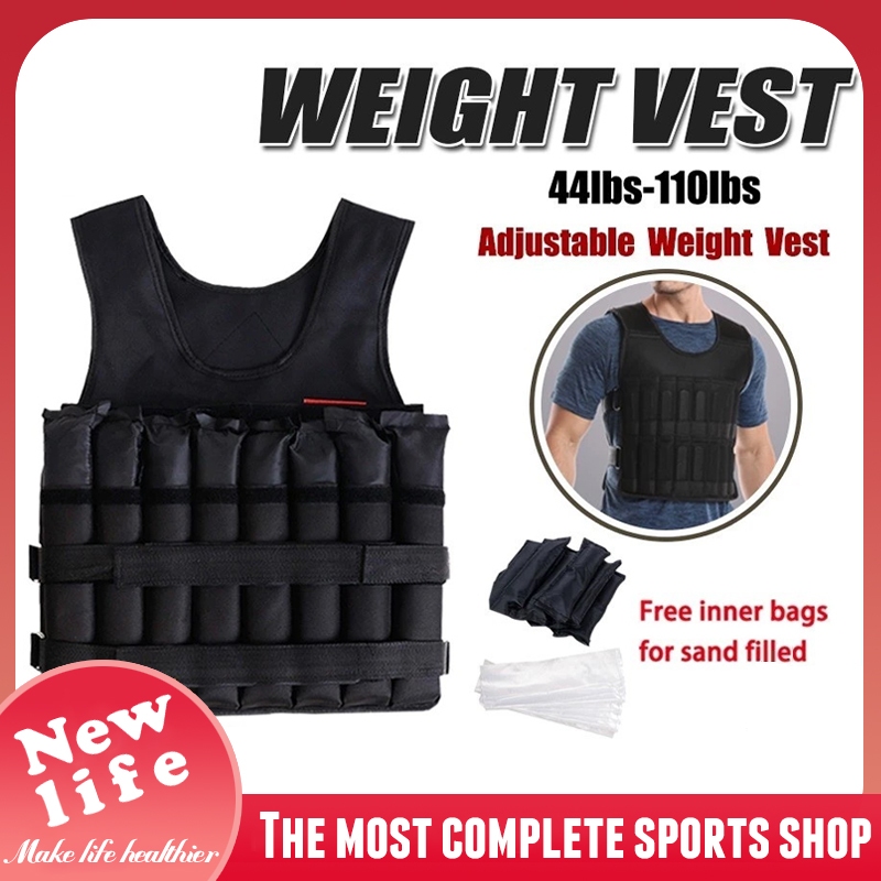 Adjustable for Steel or Sand Filled Exercise Training Weighted Vest ...