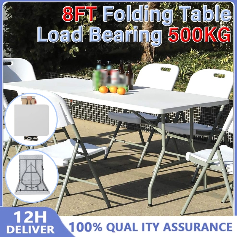 Table Folding Table Heavy Duty 6F Outdoor Long Table Portable Dining ...