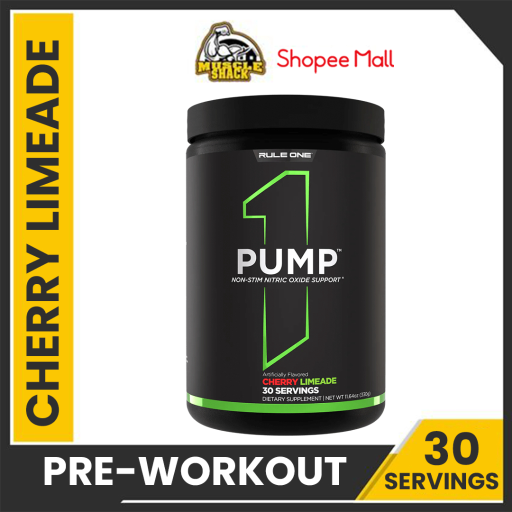 Rule 1 Pump, Cherry Limeade | 30 Servings | Pre-workout | 330g, Boost ...