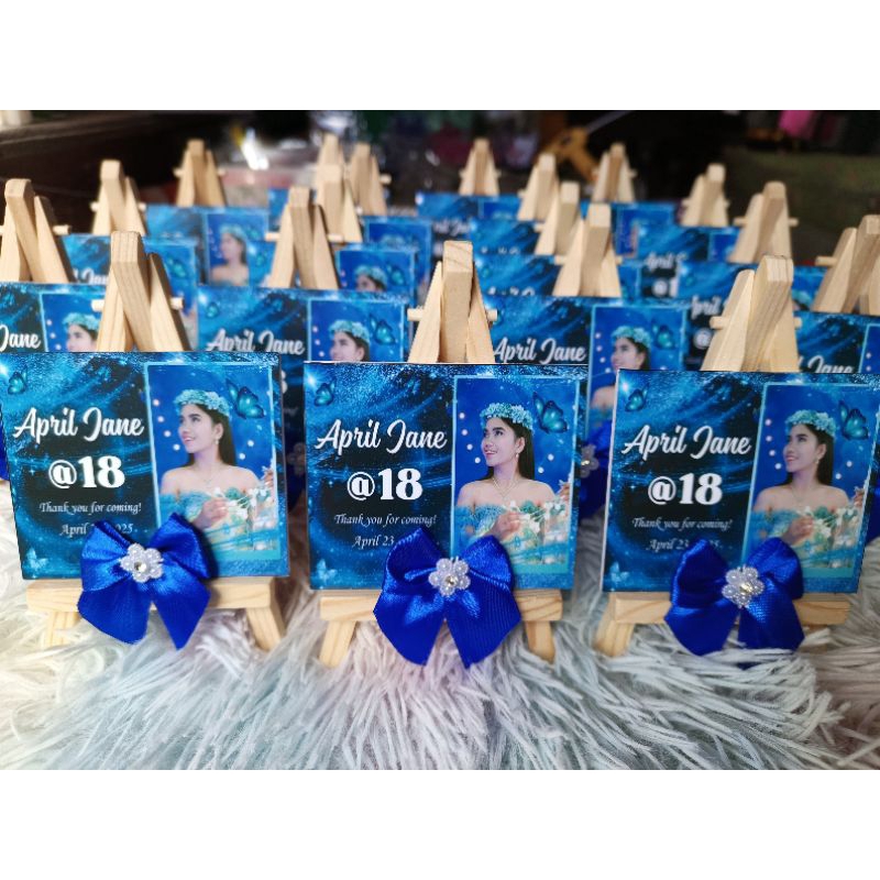 Personalized Unique Wooden standee Souvenir for Wedding, Christening ...
