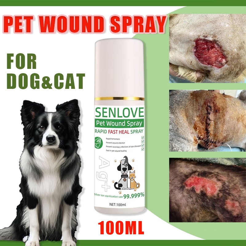 SENLOVE Wound Spray For Cat Dog Wound Treatment Cat Wound Spray Quick ...