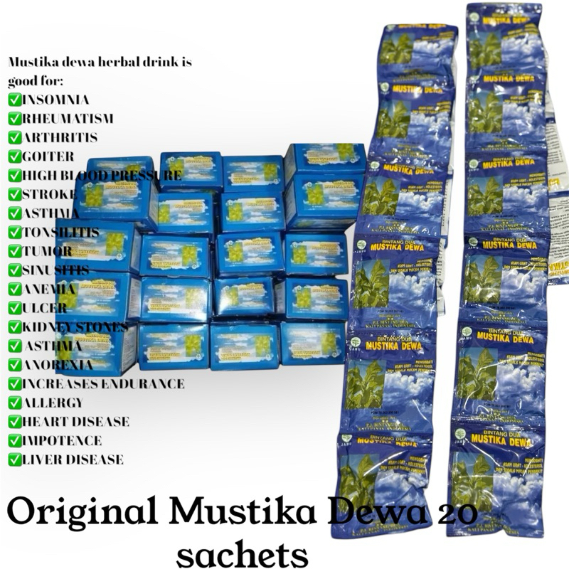 ORIGINAL MUSTIKA DEWA Herbal Tea made in INDONESIA walang tali old ...