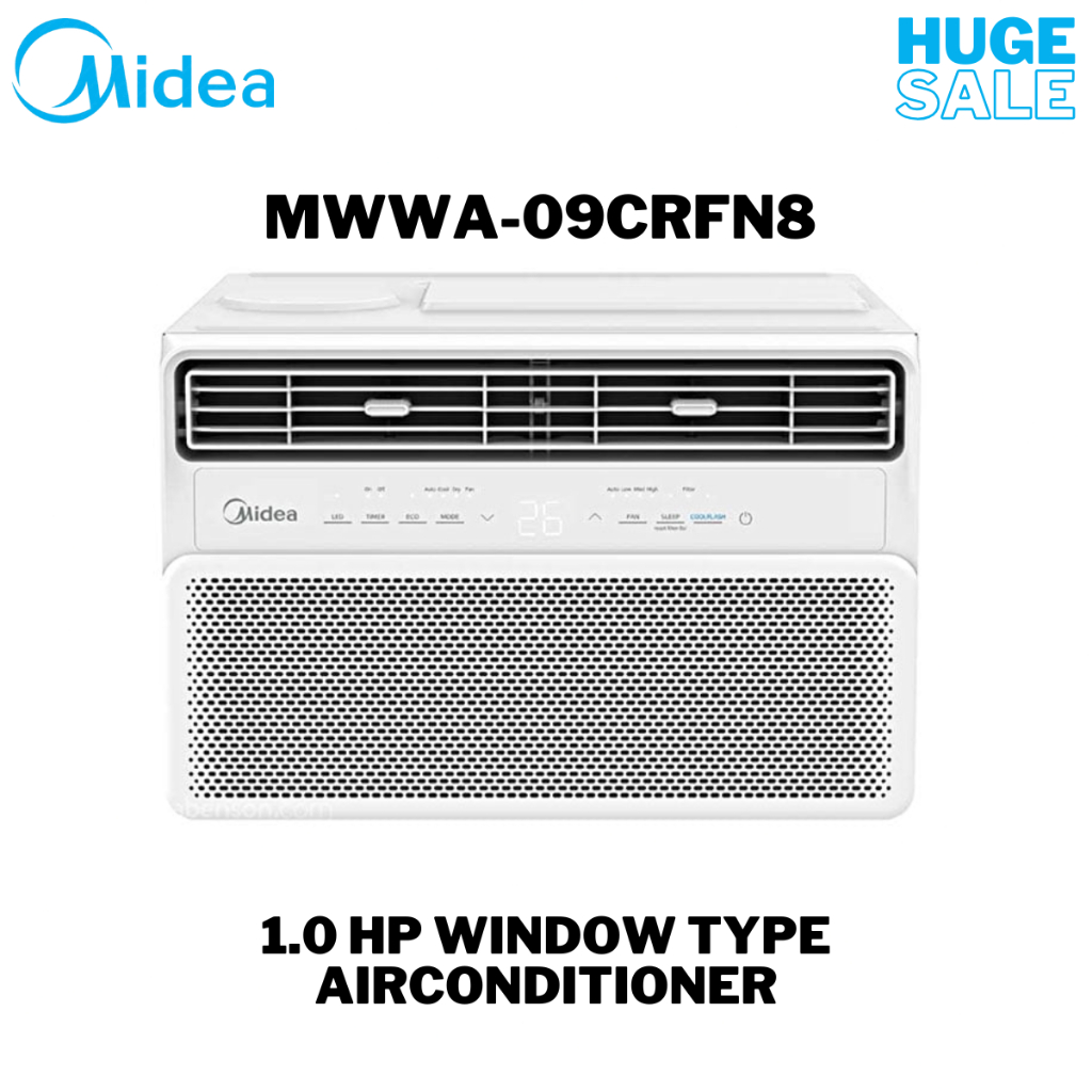 Midea FULL INVERTER QUBE 2.0 with wifi MWWA-09CRFN8 1.0 HP Window type ...