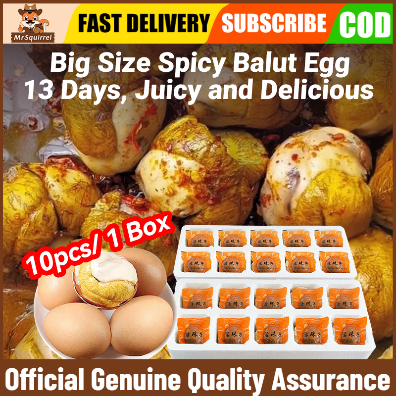 Mr.Squirrel Ready-to-Eat Delicious Food Balut Egg Salted & Spicy Balot ...
